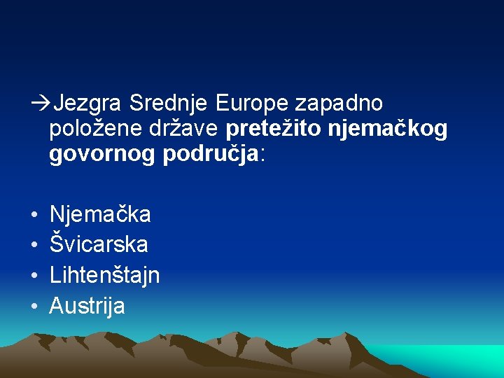 Geografske regije Europe Velike geografske cjeline ili regije