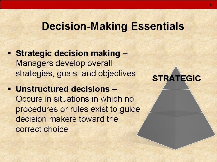 SECTION 2 1 DECISION SUPPORT SYSTEMS The Mc