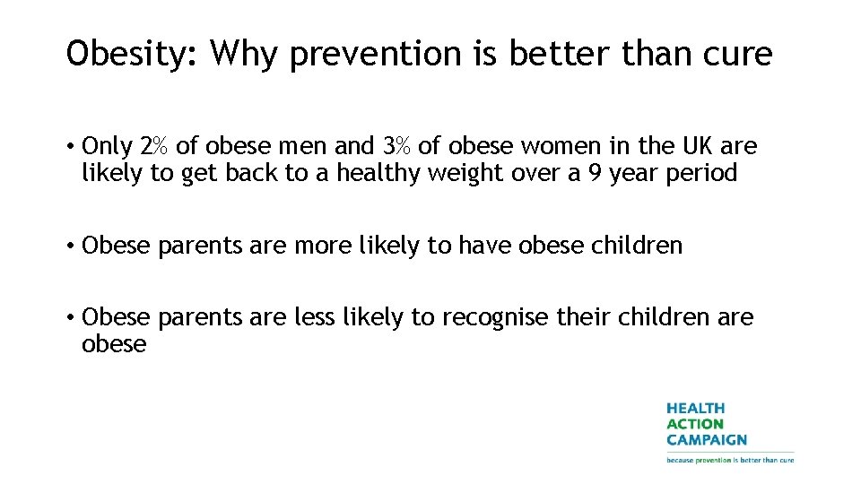 Reducing Childhood Obesity case studies from local national