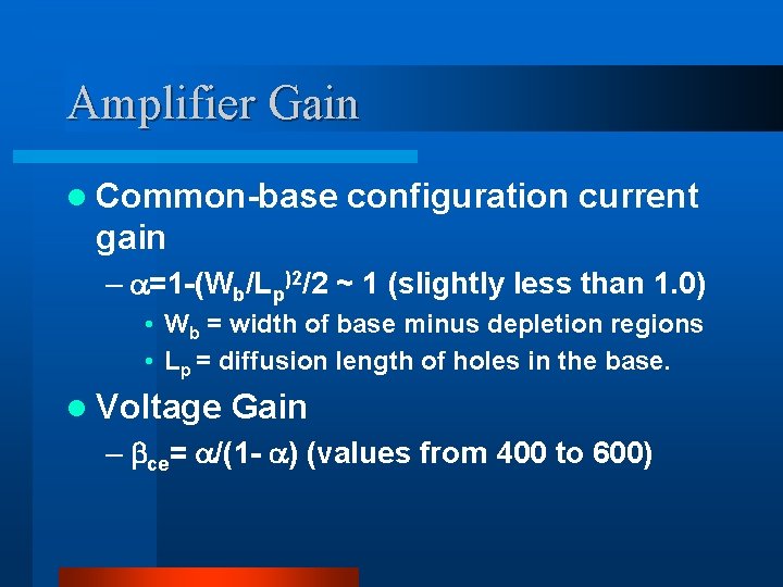 Lecture 7 1 Device Physics Transistor Integrated Circuit