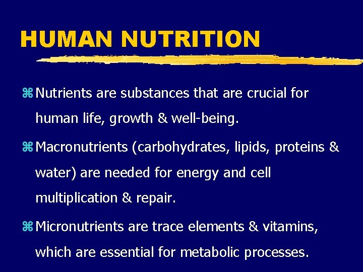 PROTEIN ENERGY MALNUTRITION Islamic University Nursing College HUMAN