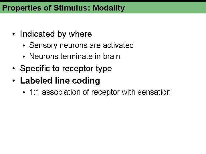 Chapter 10 a Sensory Physiology About this Chapter