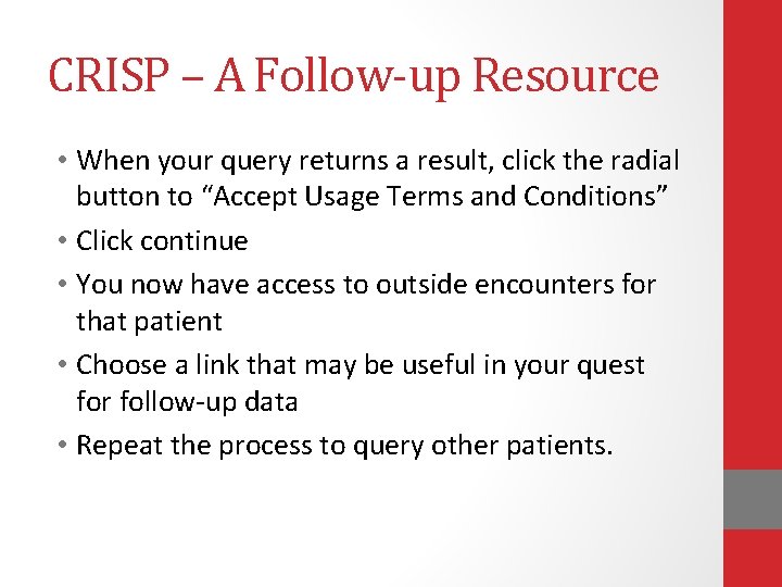 Cancer Registry Followup How we do it Hank