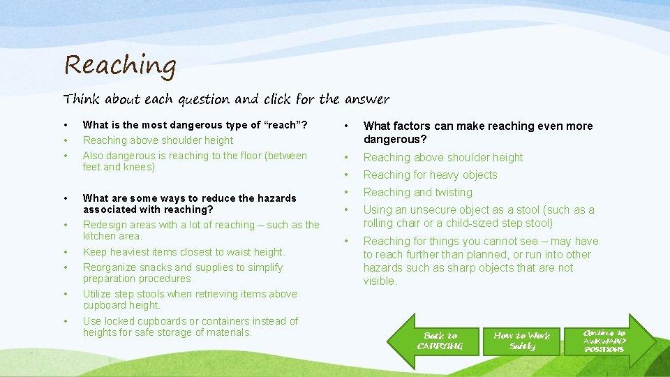 MSI Falls Prevention for Childcare Providers Safety Concerns