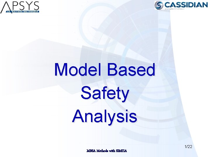 Model Based Safety Analysis MBSA Methods with SIMFIA