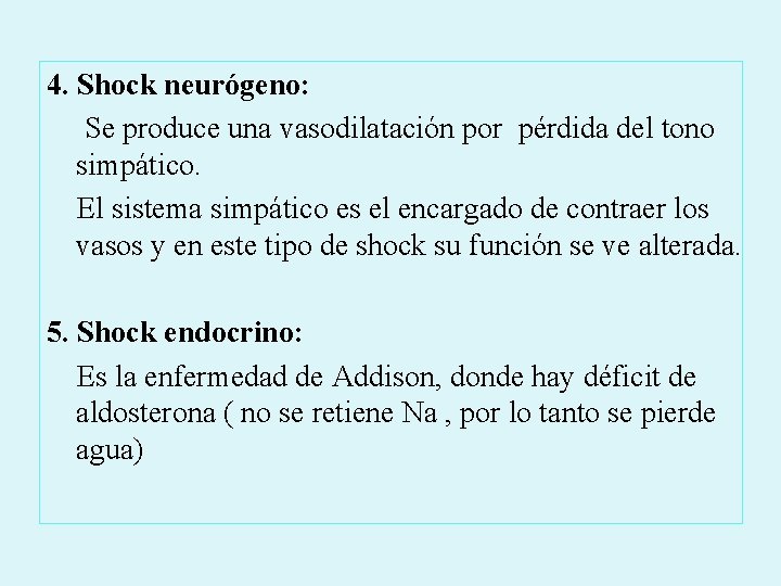 PAE Shock R Contreras A Shock Valoracin Definicin