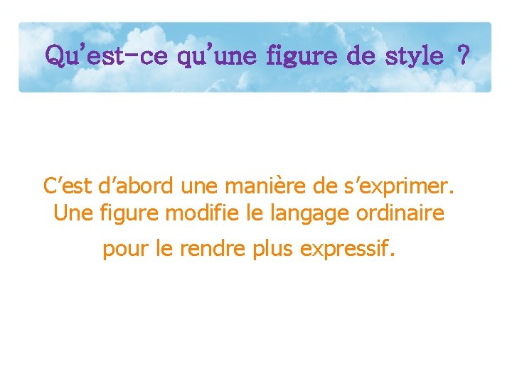 Les figures de style Franais 10 e anne