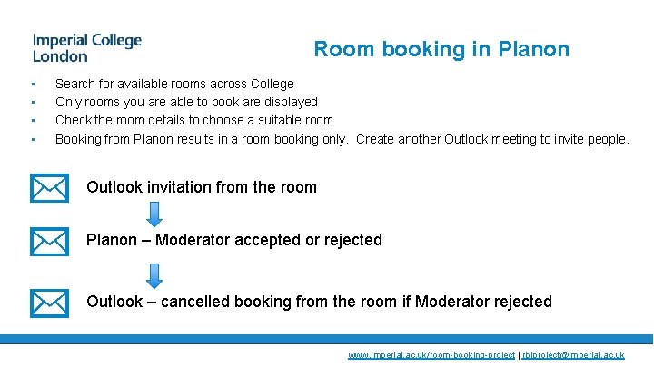5 December 2017 Room Booking Implementation Project How