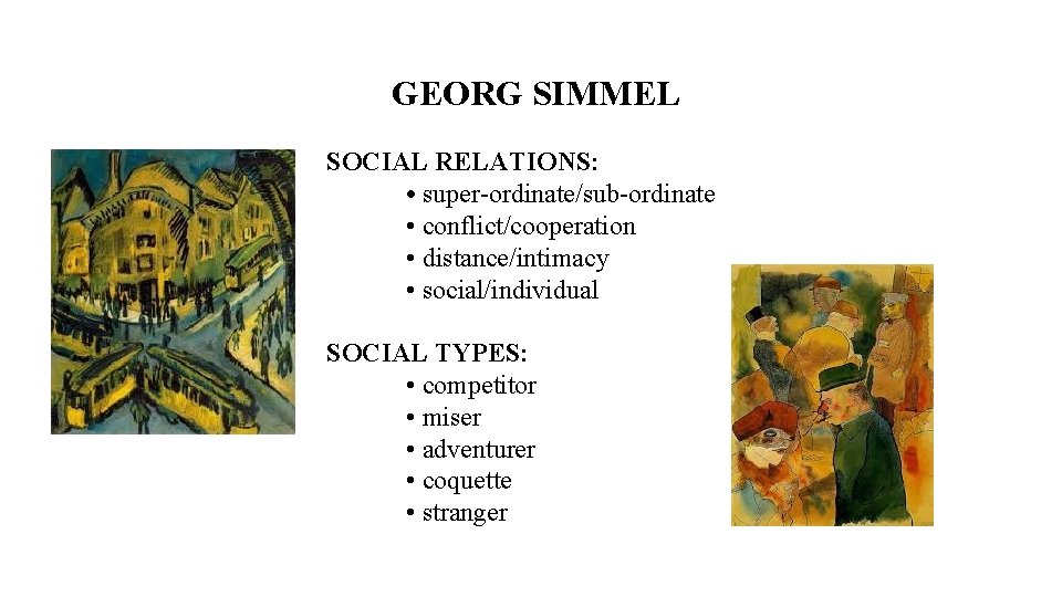 GEORG SIMMEL 1858 1918 PhilosopherSociologist Georg Simmel was