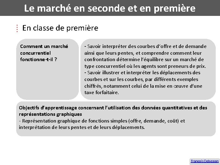 Le march en seconde et en premire En