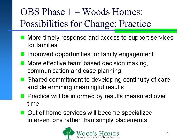 Children and Youth Services Outcomes Based Services OBS