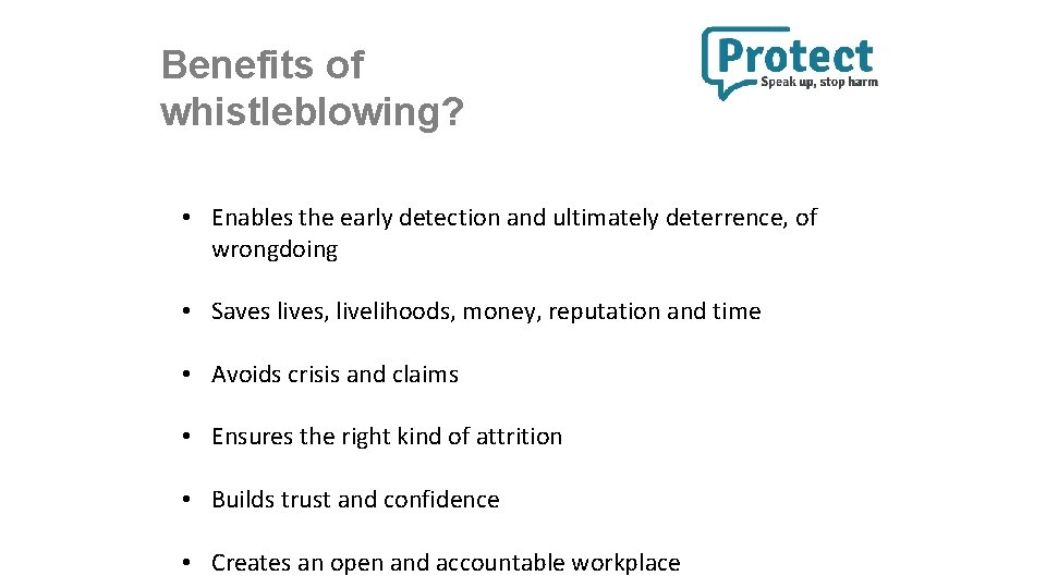 Making Whistleblowing Work Best practice and effective frameworks