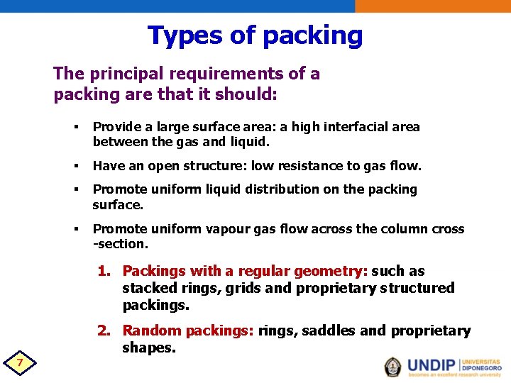PERANCANGAN PACKED TOWER 1 Packed absorption column The