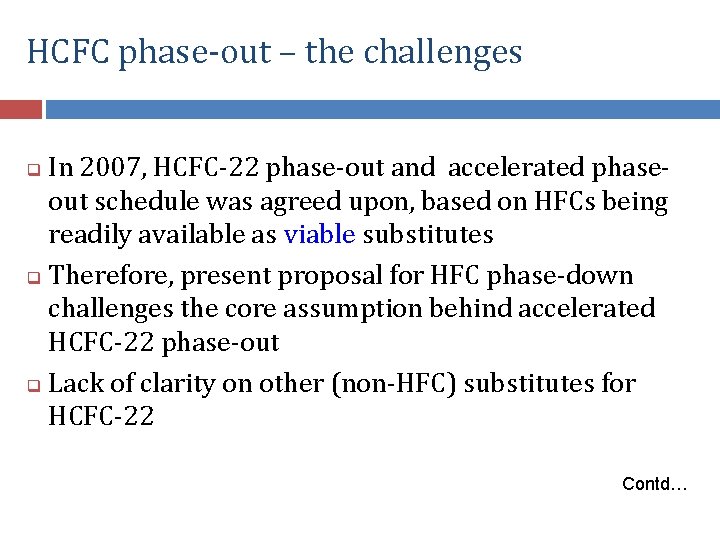 INDIAN INDUSTRY PERSPECTIVE ON PHASE DOWN OF HFCS