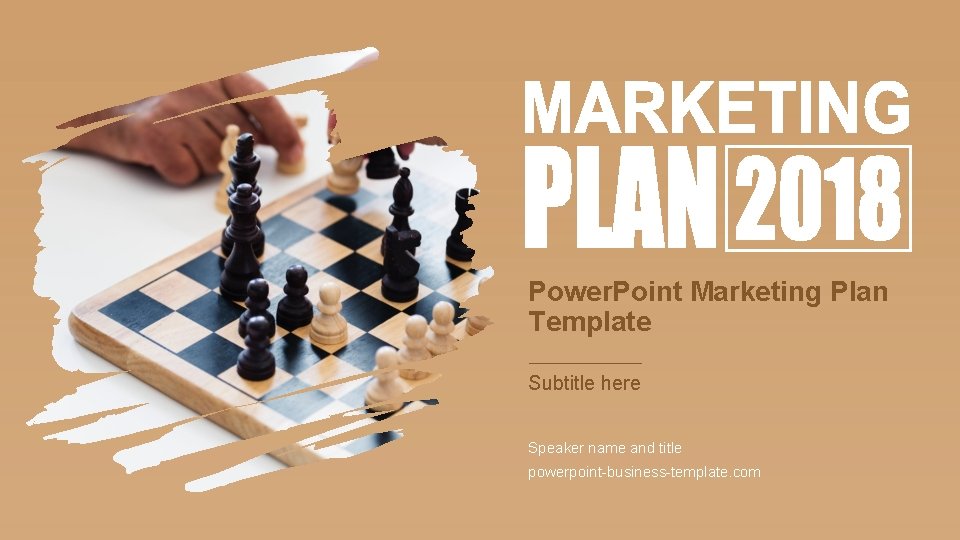 Power Point Marketing Plan Template Subtitle here Speaker
