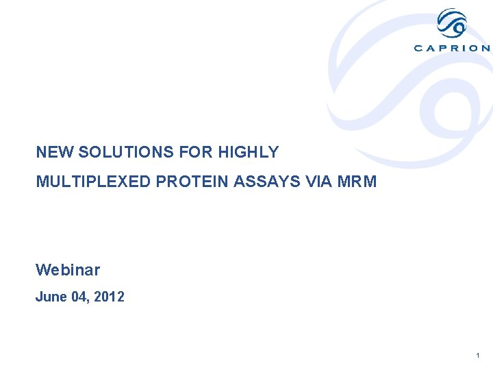 NEW SOLUTIONS FOR HIGHLY MULTIPLEXED PROTEIN ASSAYS VIA