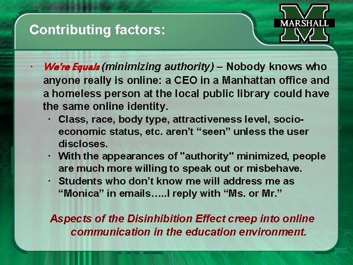 The Online Disinhibition Effect and its Impact on