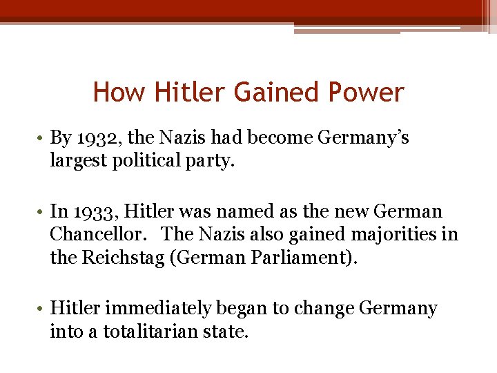 The Rise of Fascism Hirohito Mussolini Hitler SSWH