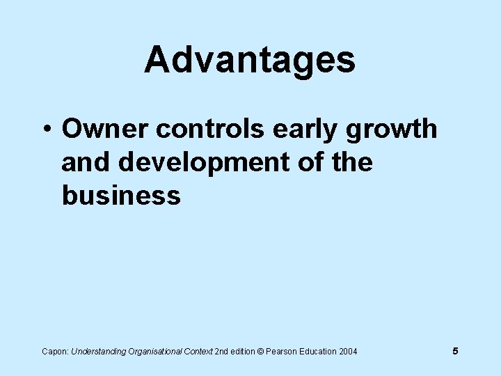 Understanding Organisational Context 2 e Slides by Claire