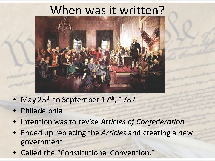 Constitution 101 An Introduction Overview to the US