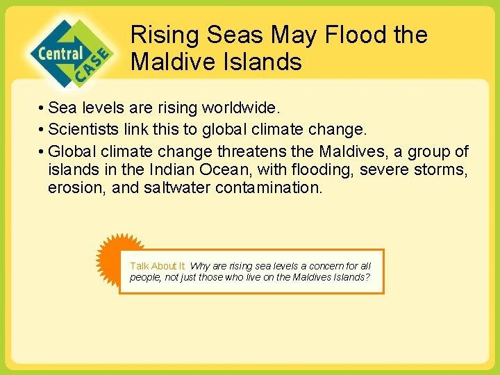 CHAPTER 16 Global Climate Change WarmUp Write down
