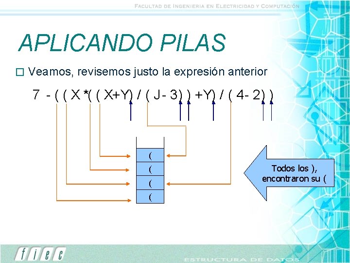 TDA PILA ESTRUCTURAS DE DATOS LA PILA UN