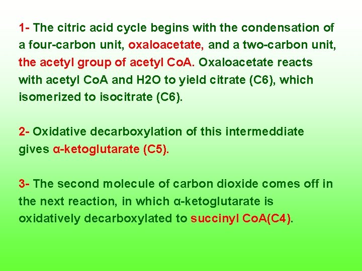 Citric acid cycle Definition The citric acid cycle