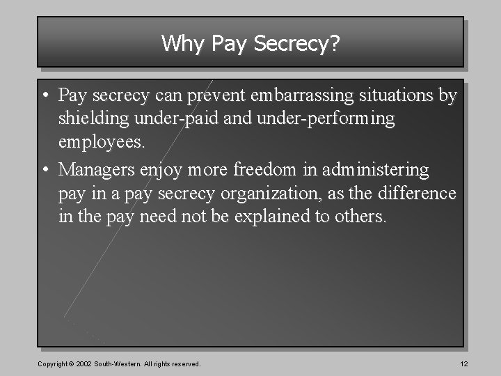 CHAPTER 11 COMPENSATION Power Point Presentation by Charlie