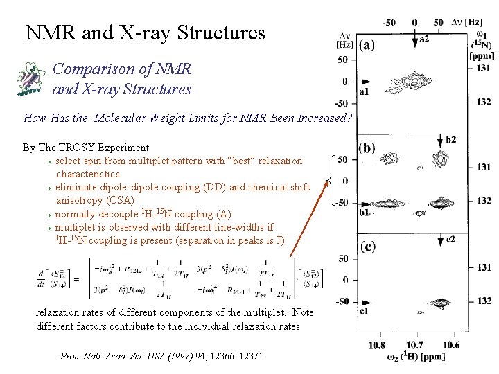 NMR and Xray Structures Comparison of NMR and