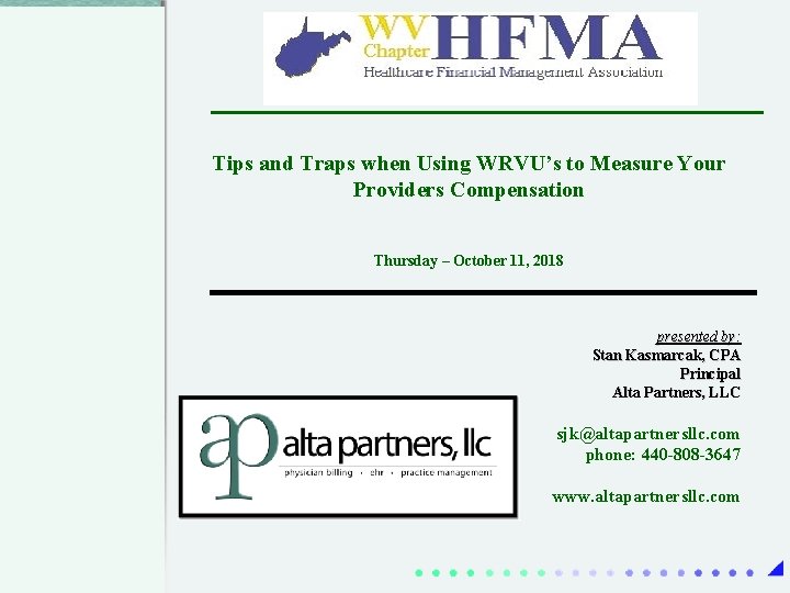 Tips and Traps when Using WRVUs to Measure