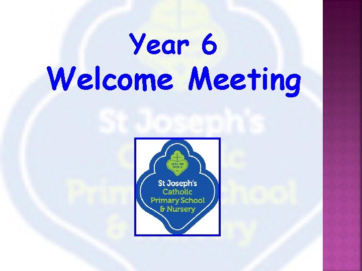 Year 6 Welcome Meeting Meet The Team Mrs