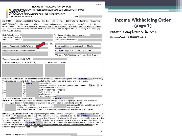 How to Prepare an Income Withholding Order SUPERIOR
