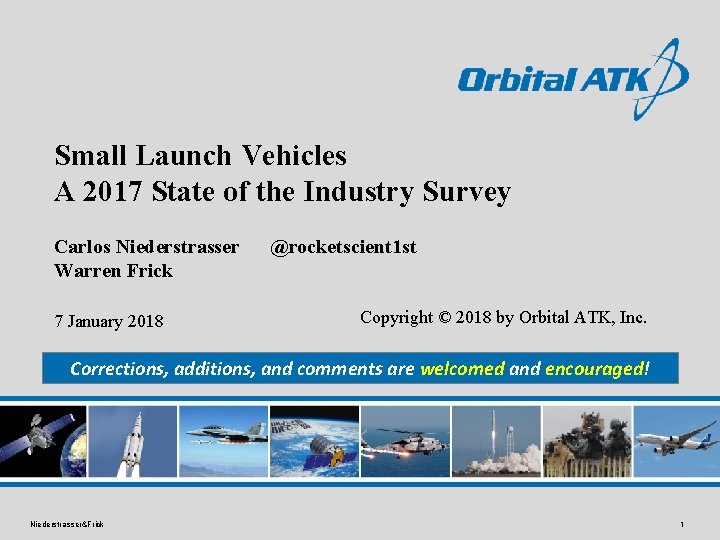 Small Launch Vehicles A 2017 State of the