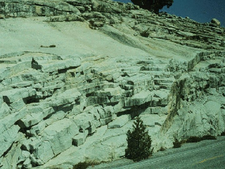 Weathering The breakdown of rocks into small particles