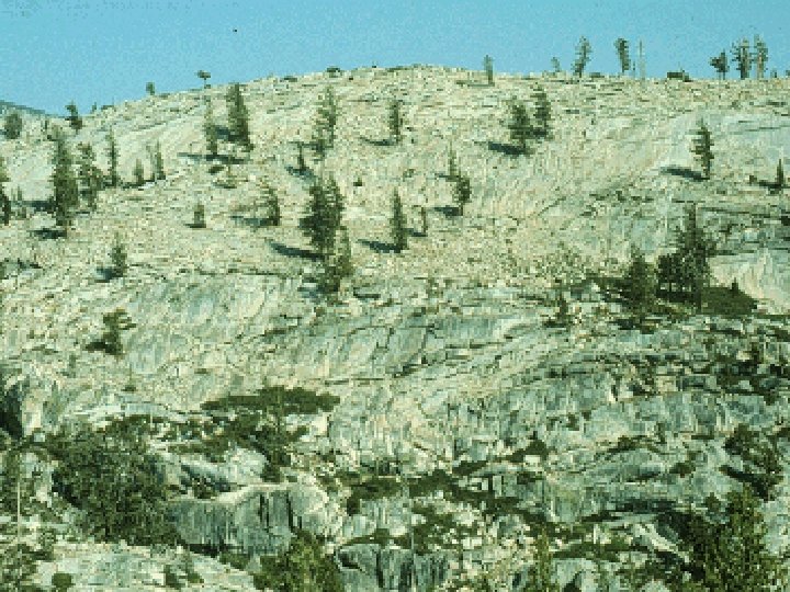 Weathering The breakdown of rocks into small particles