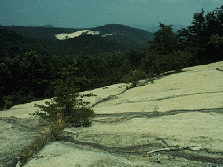 Weathering The breakdown of rocks into small particles
