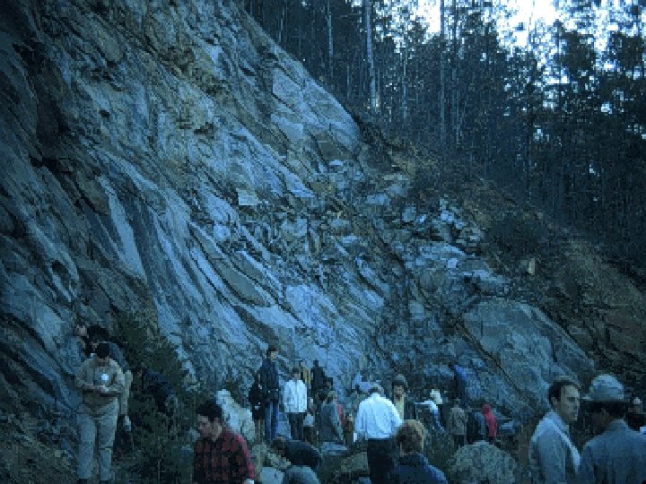 Weathering The breakdown of rocks into small particles