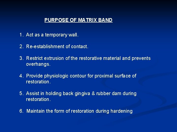 MATRICES RETAINER WEDGES AND SEPARATORS CONTENTS WEDGES n