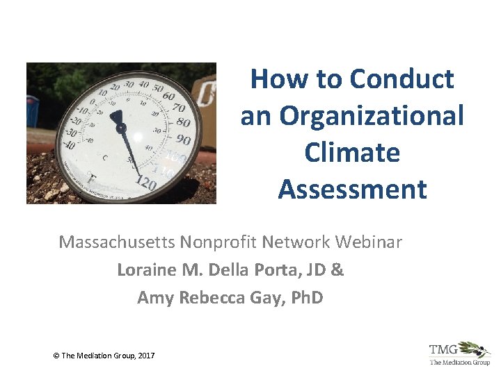 How to Conduct an Organizational Climate Assessment Massachusetts