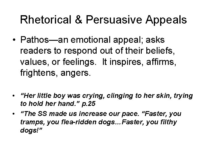 Rhetorical Devices Used by Speakers and Writers Rhetorical