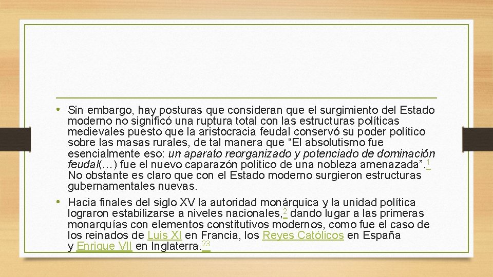 EL ESTADO MODERNO PROFESORA DANIELA RAMIREZ C CONCEPTOS