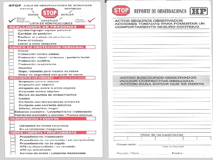 TARJETA STOP Seguridad en el Trabajo por la