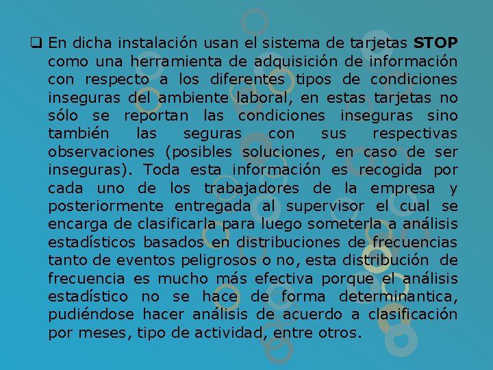 TARJETA STOP Seguridad en el Trabajo por la