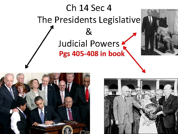 Ch 14 Sec 4 The Presidents Legislative Judicial