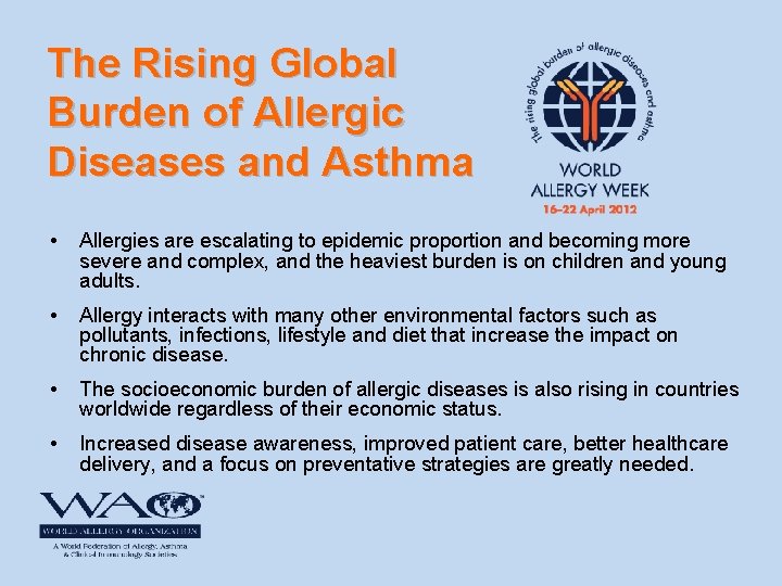 The Rising Global Burden of Allergic Diseases and