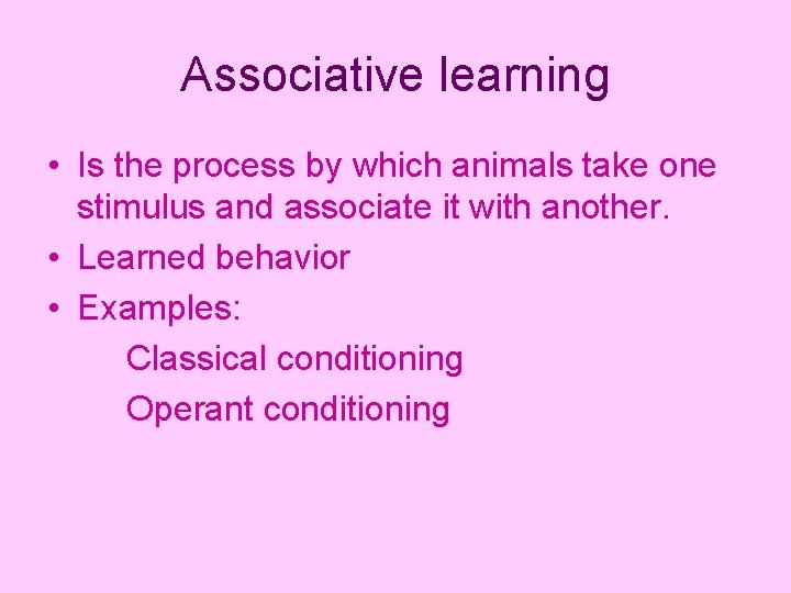 ANIMAL BEHAVIOR Behavior What is it q Behavior