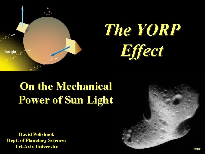 The YORP Effect On the Mechanical Power of