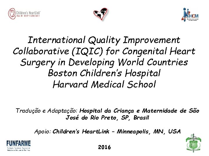 International Quality Improvement Collaborative IQIC for Congenital Heart