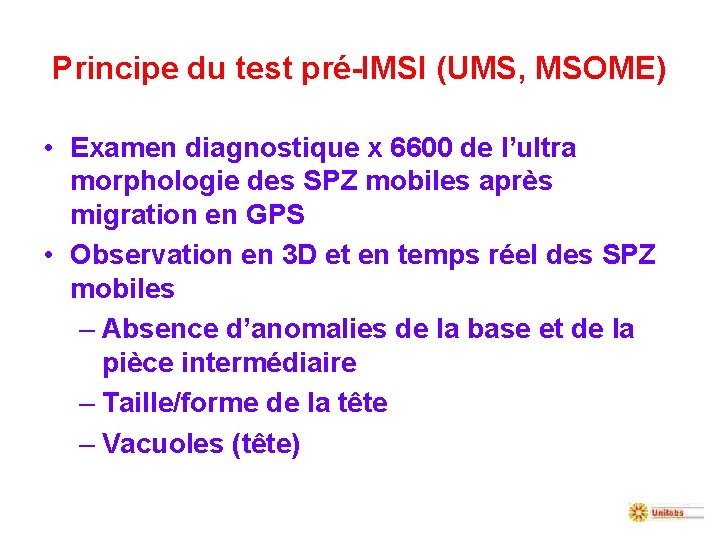 Tests prIMSI Quelles indications Quelles conclusions Martine COHENBACRIE