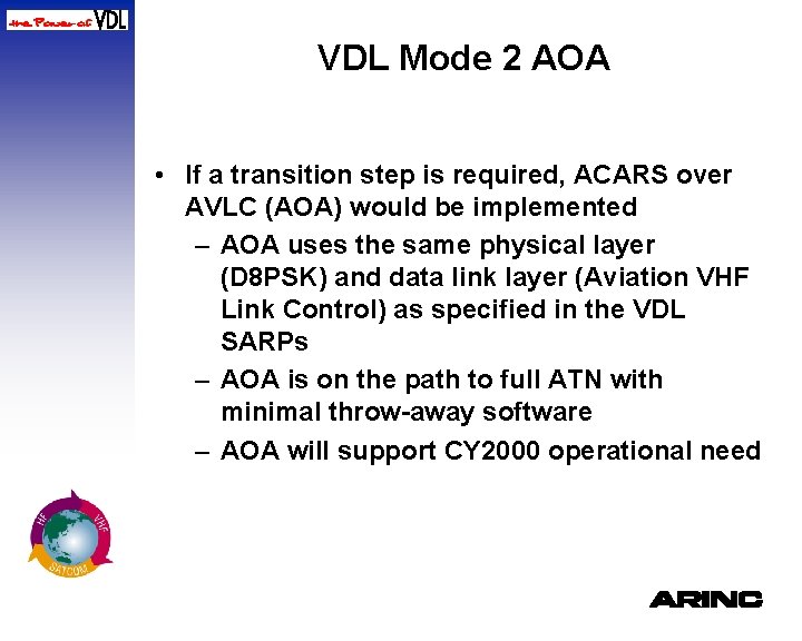 GLOBAL ink VHF Digital Link Mode 2 Deployment
